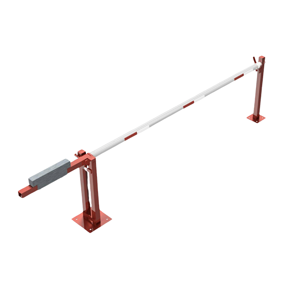 Slagboom handmatig 5 meter met contragewicht en opvangpaal - ParkPoint ...